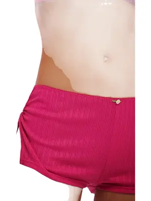 Free People Rose Garden Micro Shorts Beet Root