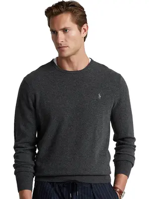 Ralph Lauren Ralph Lauren Wool Crewneck Sweater Dark Charcoal Heather