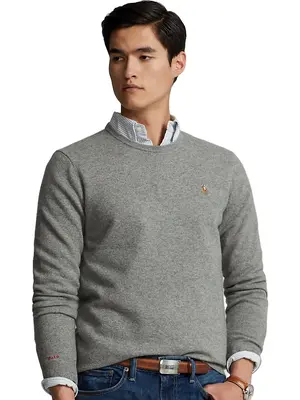 Ralph Lauren Ralph Lauren Wool Crewneck Sweater Fawn Grey Heather