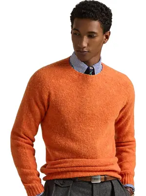 Ralph Lauren Ralph Lauren Wool Crewneck Sweater Jaffa Orange Heather