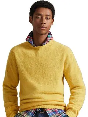 Ralph Lauren Ralph Lauren Wool Crewneck Sweater Medallion Yellow