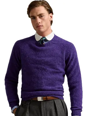 Ralph Lauren Ralph Lauren Wool Crewneck Sweater Purple Heather