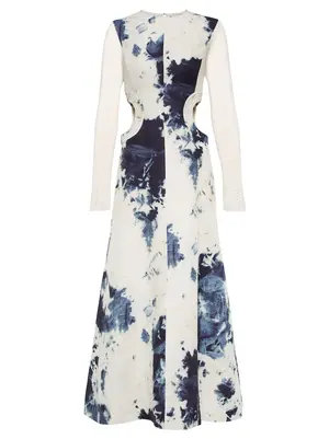 Chloé Tie-dye Midi Dress - Multicoloured