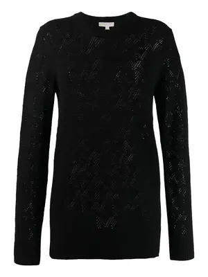 Michael Kors Logo-knit Jumper - Black