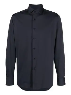 XACUS Long-sleeve Button-up Shirt - Blue