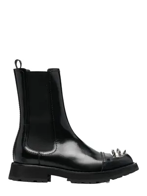 Alexander McQueen Stud-detail Chelsea Boots - Black