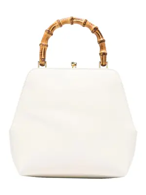 JIL SANDER Goji Bamboo-handle Tote Bag - White