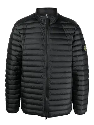 Stone Island Stone Island Compass-Patch Puffer Jacket Black