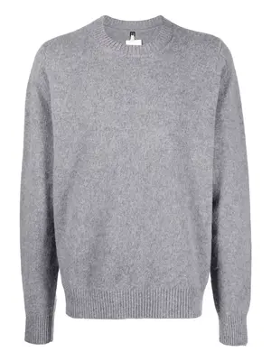 OAMC Intarsia-knit Logo Wool-blend Jumper - Grey