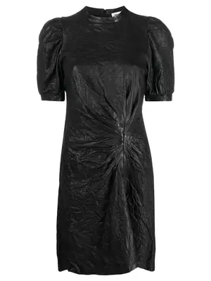Zadig&Voltaire Short-sleeved Leather Dress - Black