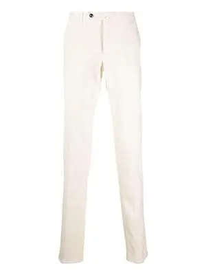 PT TORINO Mid-rise Straight-leg Trousers - Neutrals