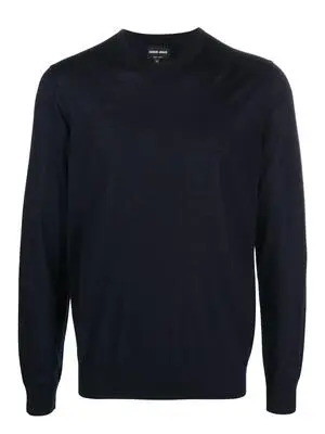 Giorgio Armani Round-neck Jumper - Blue
