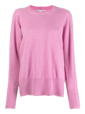 Stella McCartney Waterfall-hem Jumper - Pink