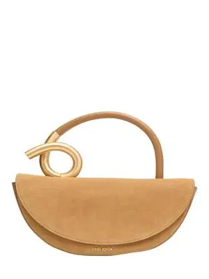 Cult Gaia Azariah Coil Top-Handle Bag Camel