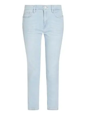 FRAME Cropped Boyfriend Jeans - Light Denim