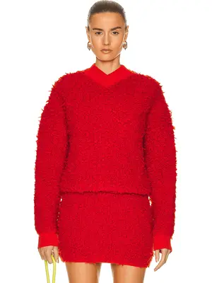 Bottega Veneta Fleece Pullover Sweater - Burst