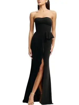 Dress The Population Kai Strapless Gown - Black