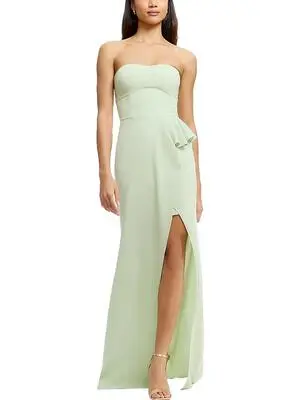 Dress The Population Kai Strapless Gown - Sage