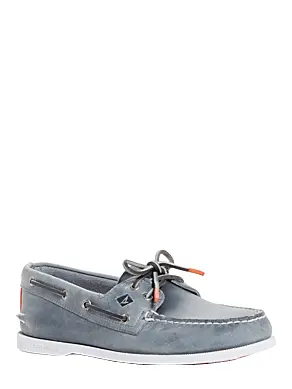 Sperry Sperry Authentic Original Two-Eye Leather Boat Shoes Gray