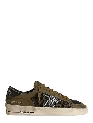 GOLDEN GOOSE Stardan Lace Up Sneakers Black/military