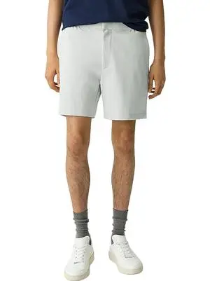 Theory Curtis Drawstring 6.5" Shorts - Fog