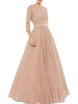 Mac Duggal Mac Duggal Ieena Collection Shimmer Gown Rose Gold