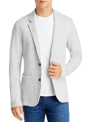 Faherty Brand Inlet Slim Fit Knit Blazer Heather Gray