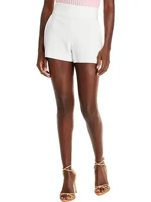 Alice + Olivia Donald High Waist Shorts - Off White