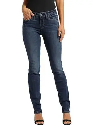 SILVER JEANS CO. Suki Straight Leg Jeans - Indigo