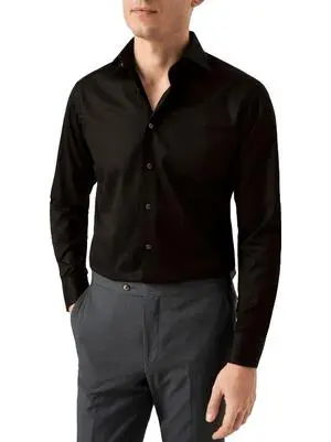 ETON Slim Fit Cotton Twill Dress Shirt