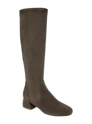 Gentle Souls By Kenneth Cole Emma Stretch Knee High Boots - Shitake Suede