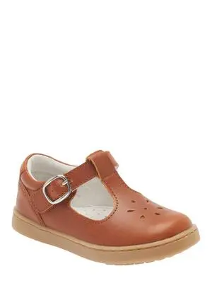 L'AMOUR Chelsea T-strap Shoe - Cognac