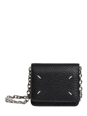 MAISON MARGIELA Small Leather Chain Wallet - Black