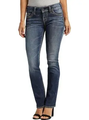 SILVER JEANS CO. Suki Straight Leg Jeans - Indigo