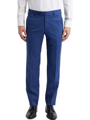 Zanella Zanella Parker Stretch Wool Trousers Dark Blue
