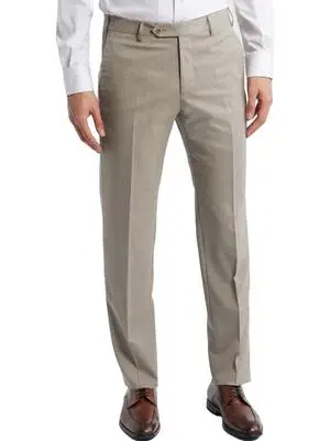 Zanella Zanella Parker Stretch Wool Trousers Sand