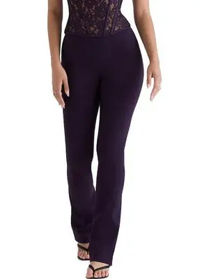 House Of Cb Laurel High-waist Trousers - Nightshade