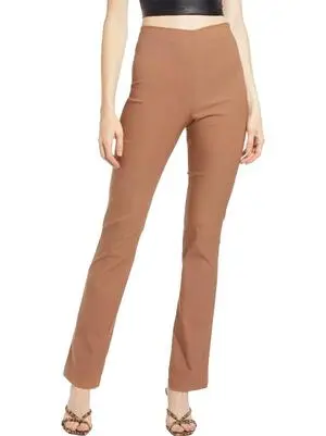 House Of Cb Laurel High-waist Trousers - Toast