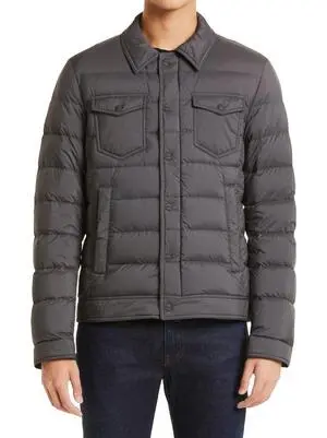Herno Herno Legend La Denim Quilted Down Jacket Grey