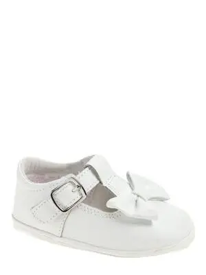 L'AMOUR Minnie Bow T-strap Shoes - White