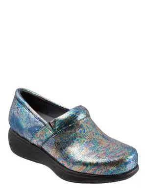 Softwalk Meredith Clog - Iridescent Foil