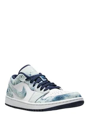 JORDAN Air 1 Low Se Washed Denim Sneakers - White