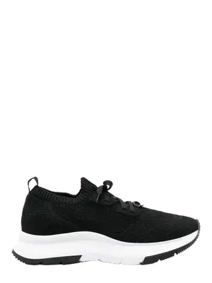 GIANVITO ROSSI Glover Bouclé Low-top Sneakers - Black