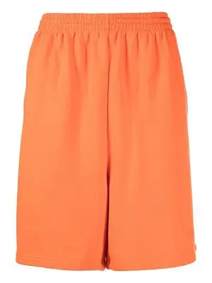 Balenciaga Logo-embroidered Track Shorts - Orange