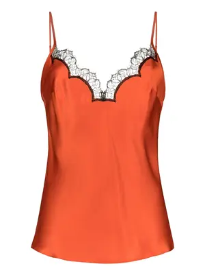 GILDA & PEARL Lace-trim Camisole Top - Orange