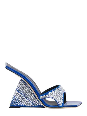 GIUSEPPE ZANOTTI 105mm Akira Shine Wedge Sandals
