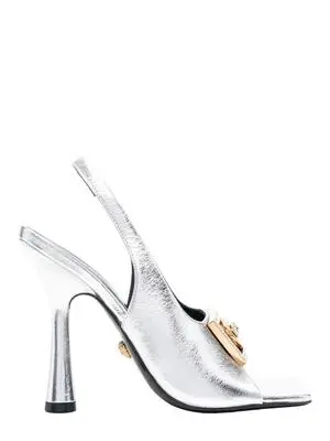 Versace Medusa 115mm Sandals - Silver