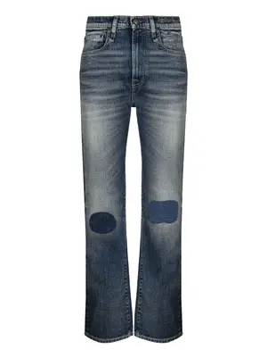 R13 High-waisted Slim-cut Jeans - Blue