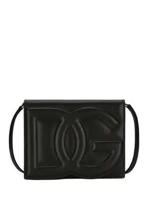 DOLCE & GABBANA DG Logo Leather Crossbody Bag