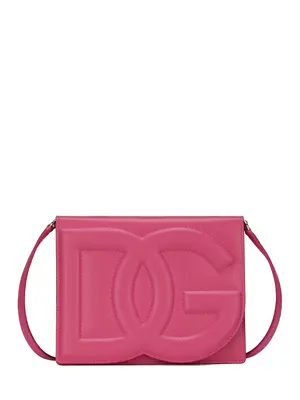 DOLCE & GABBANA Dolce & Gabbana DG Logo Leather Crossbody Bag